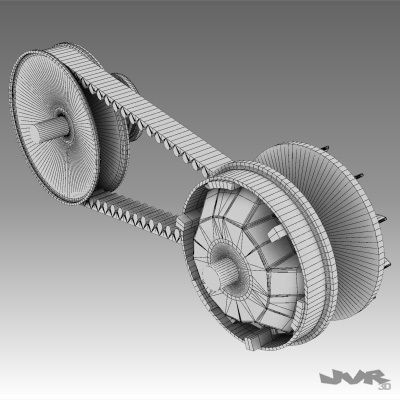 CVT - Small continuously variable transmission 3D model | CGTrader