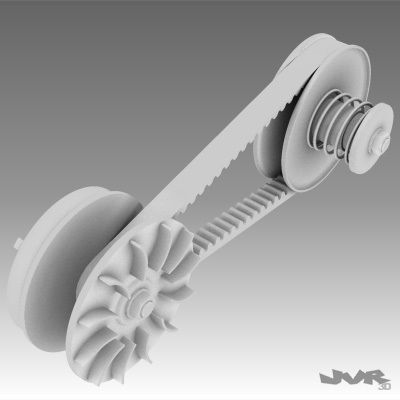 CVT - Small continuously variable transmission 3D model | CGTrader