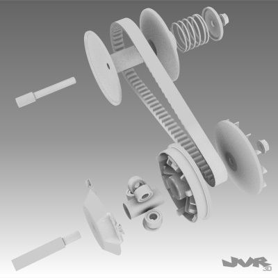CVT - Small continuously variable transmission 3D model | CGTrader