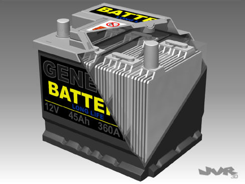Generic Car Battery Full Interior 3D Model .max .3ds .fbx - CGTrader.com