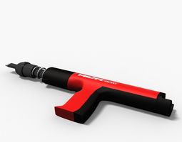 Nail Gun 3D Model MAX OBJ 3DS FBX LWO LW LWS | CGTrader.com