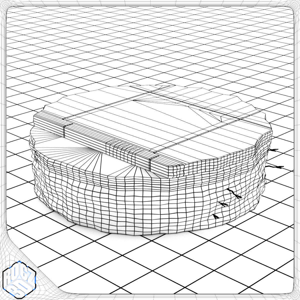 Sidewalk Display Stand Turntable 3D model | CGTrader