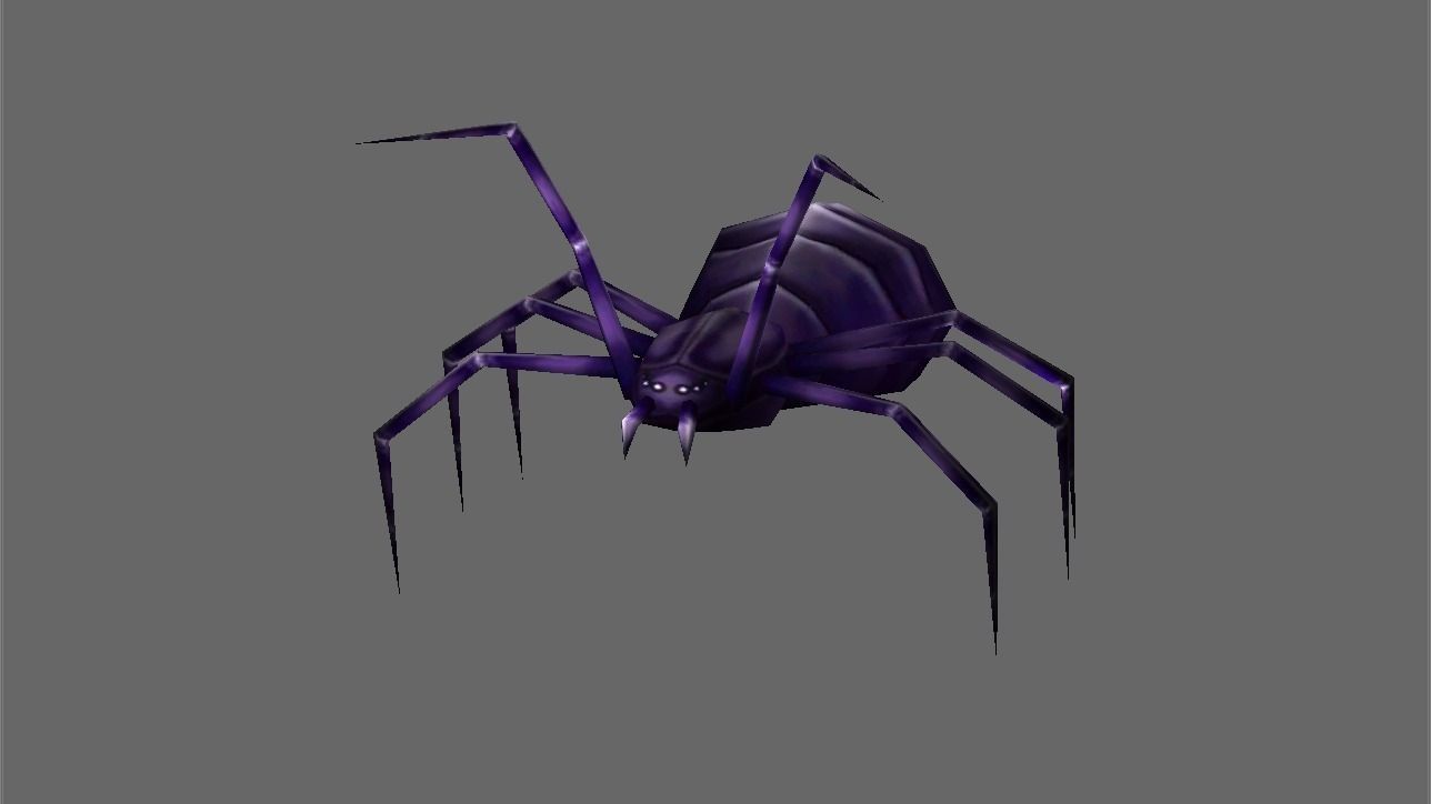 Animated Spiders Pack free VR / AR / low-poly 3D model animated rigged ...