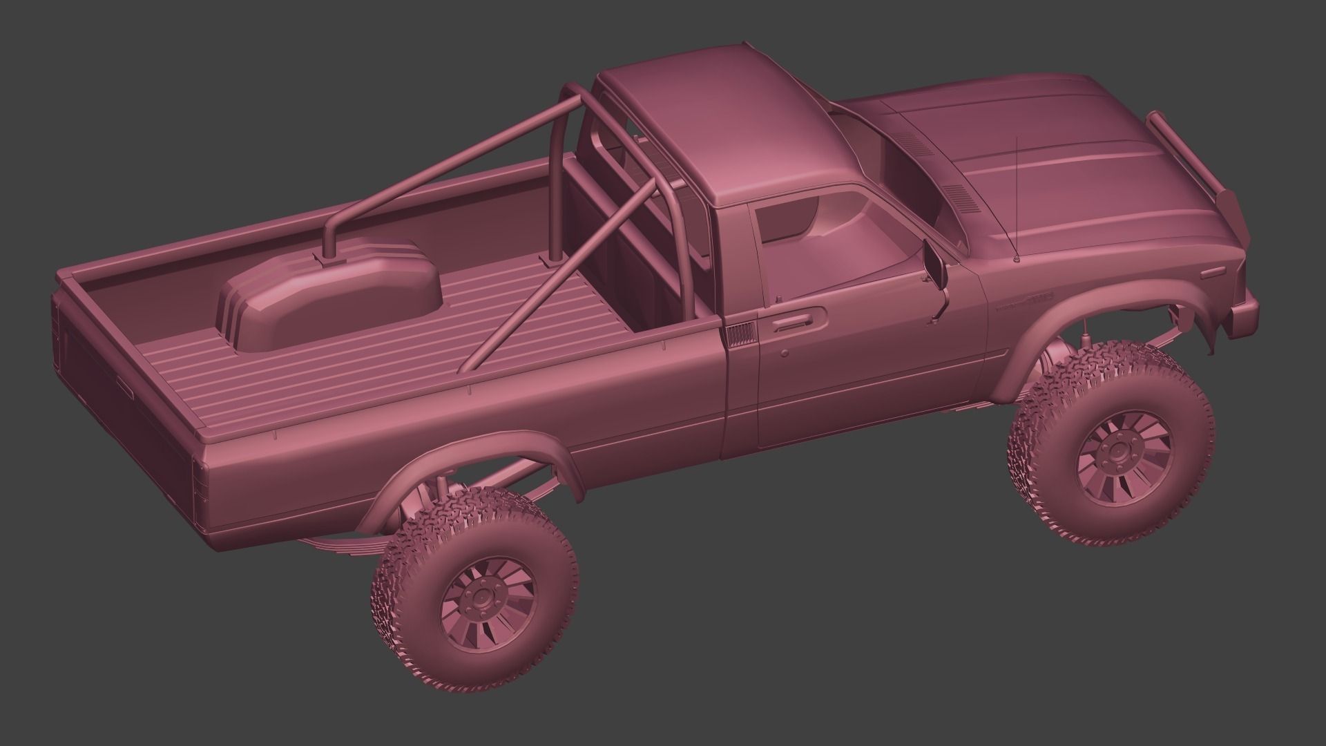 3D model 1979-1983 Toyota Hilux 4x4 VR / AR / low-poly | CGTrader