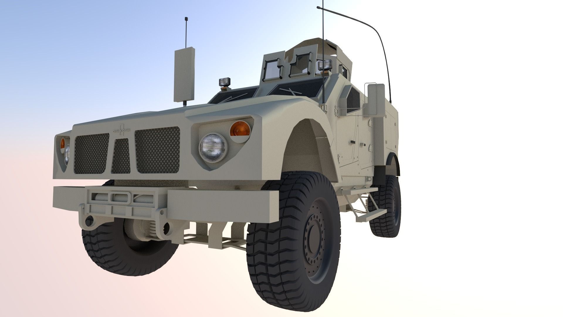 M-ATV 3D Model .obj .fbx .blend .dae .mtl - CGTrader.com