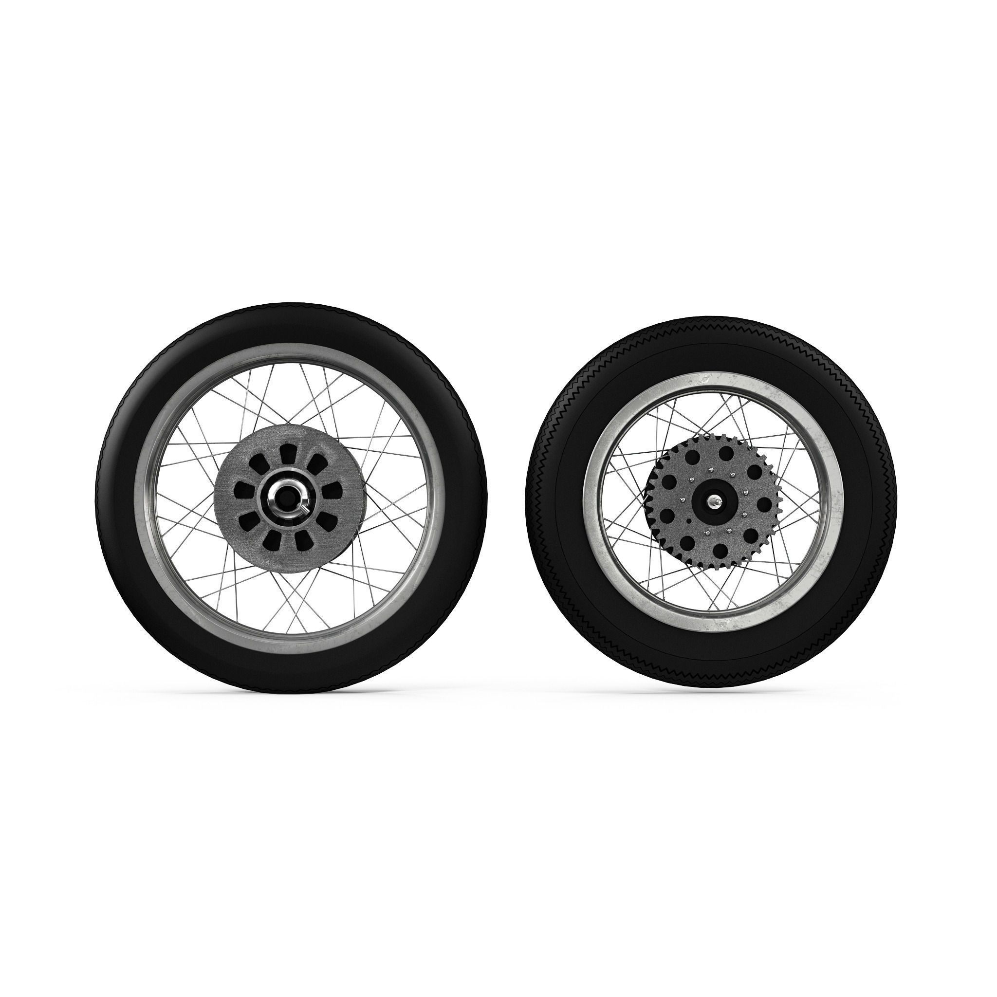 Motorcycle Wheels 3D model | CGTrader