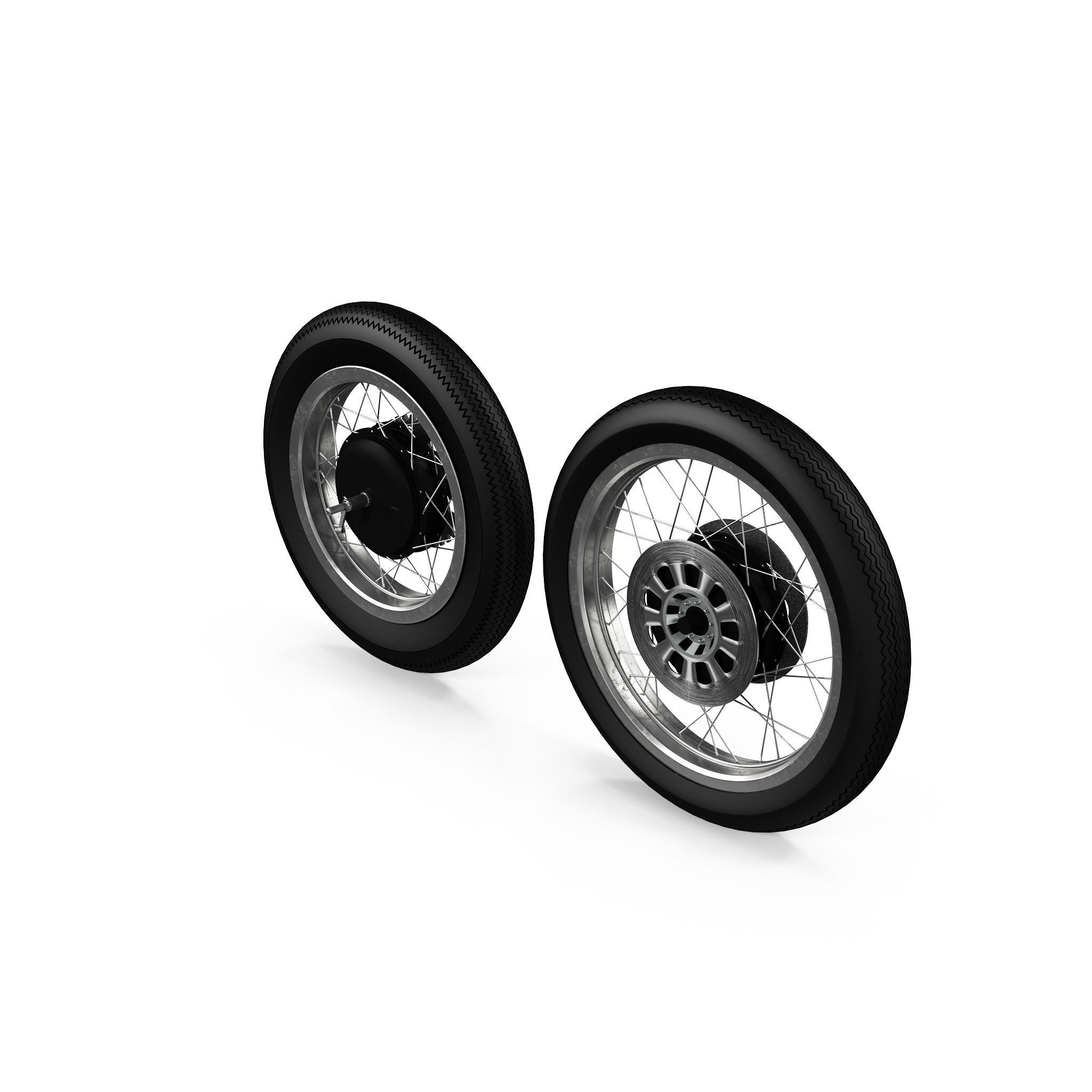 Motorcycle Wheels 3D model | CGTrader