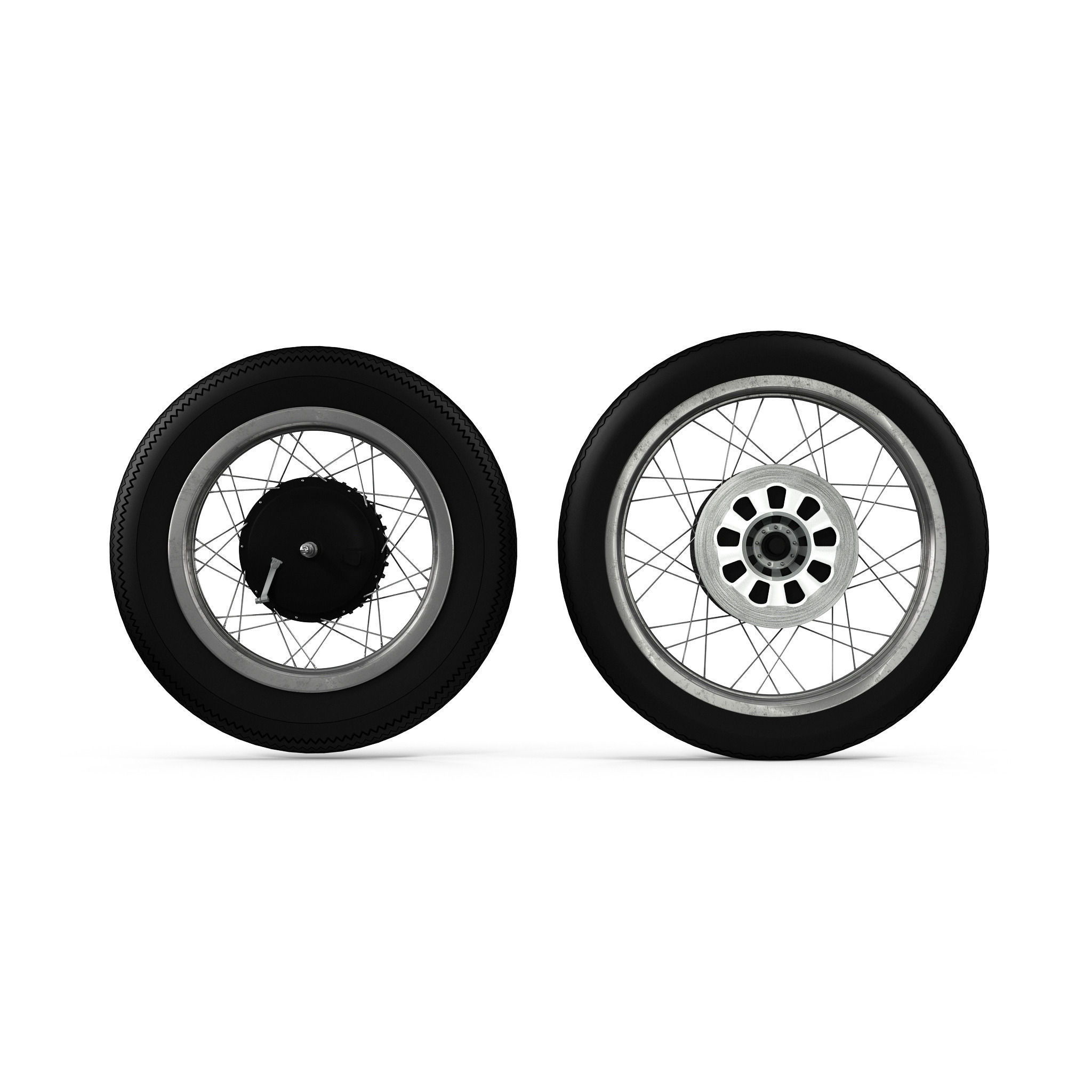 Motorcycle Wheels 3D model | CGTrader