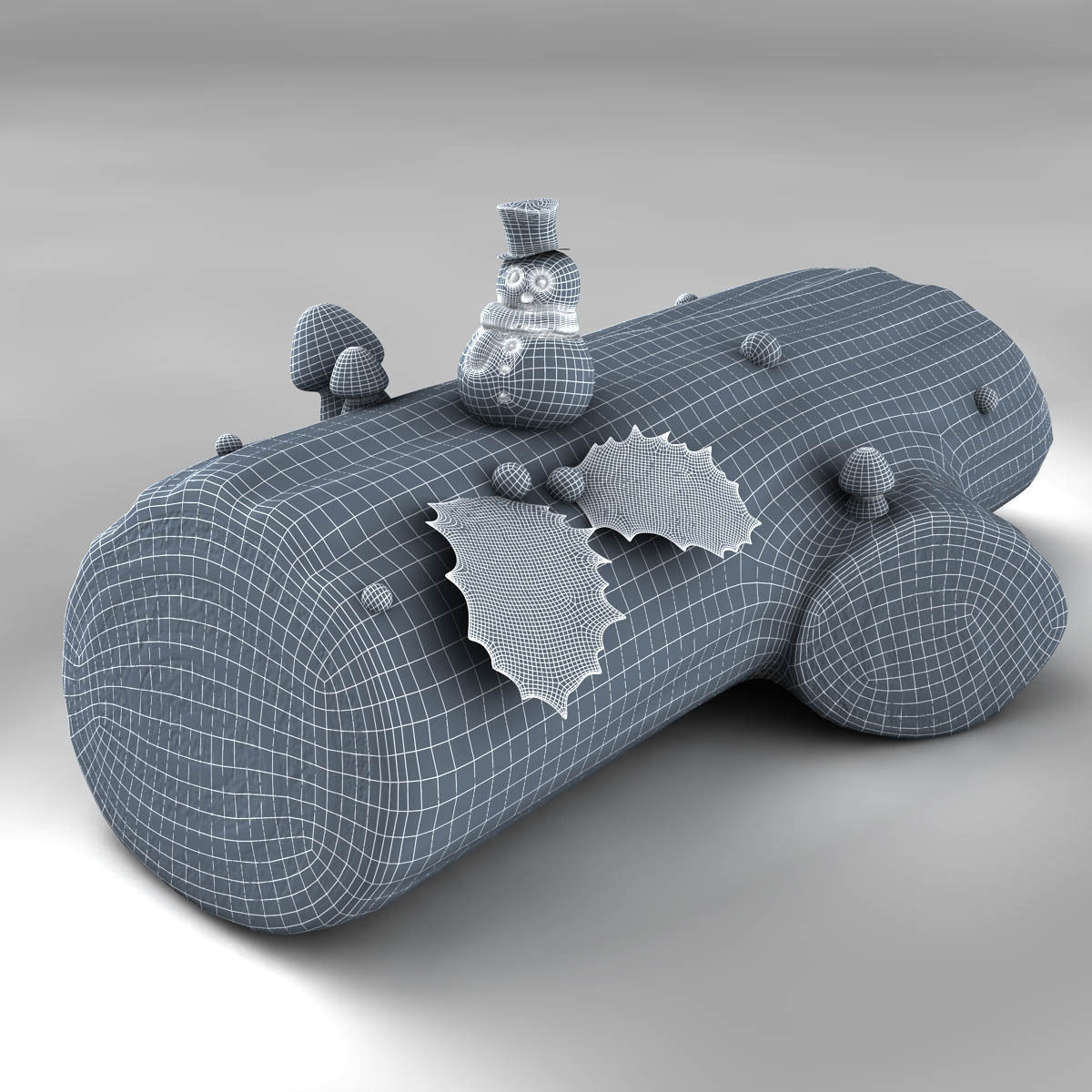 Yule Log 3D model | CGTrader