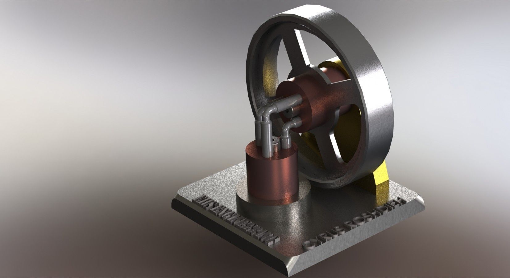 Elbow engine free 3D model | CGTrader