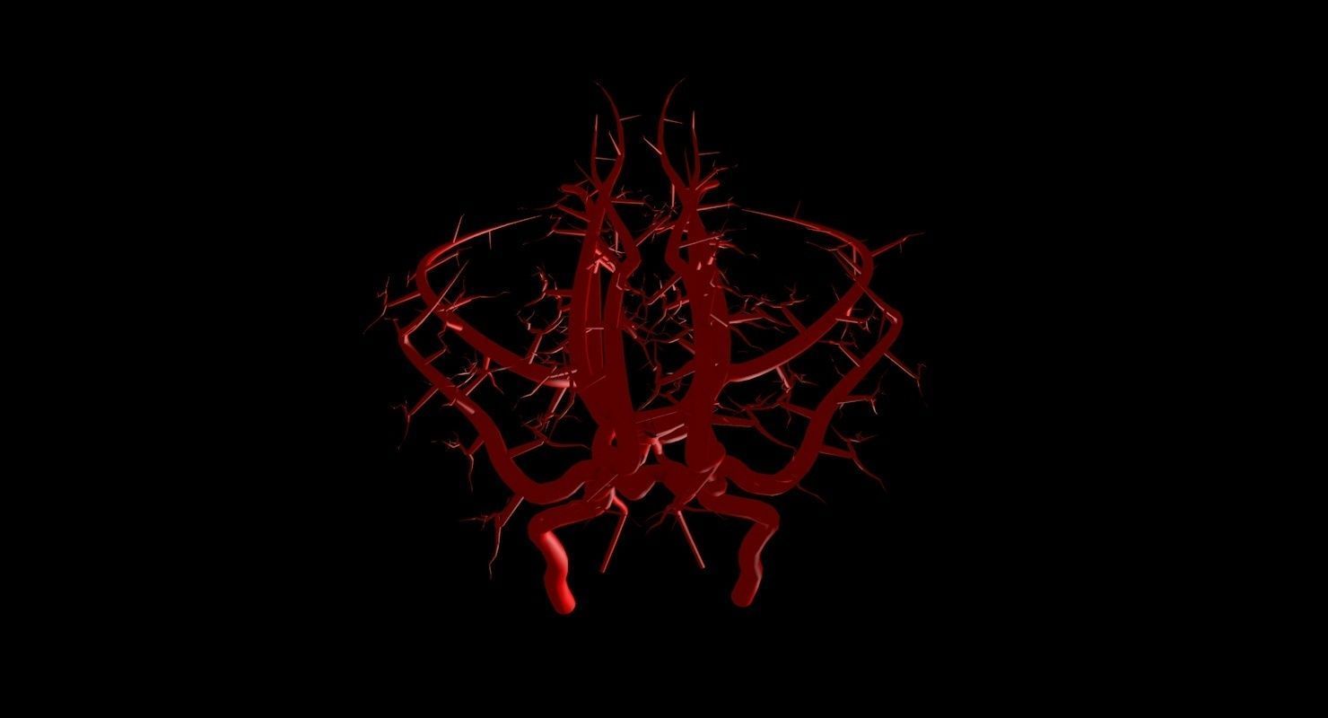 Blood Supply Of Brain - Circle of Willis 3... 3D Model Game ready .obj ...