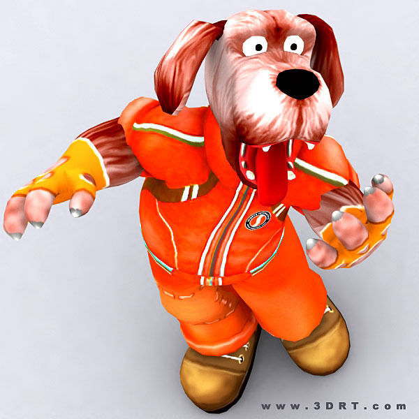 3D model 3DRT - Doggy Fantasy Character VR / AR / low-poly rigged ...