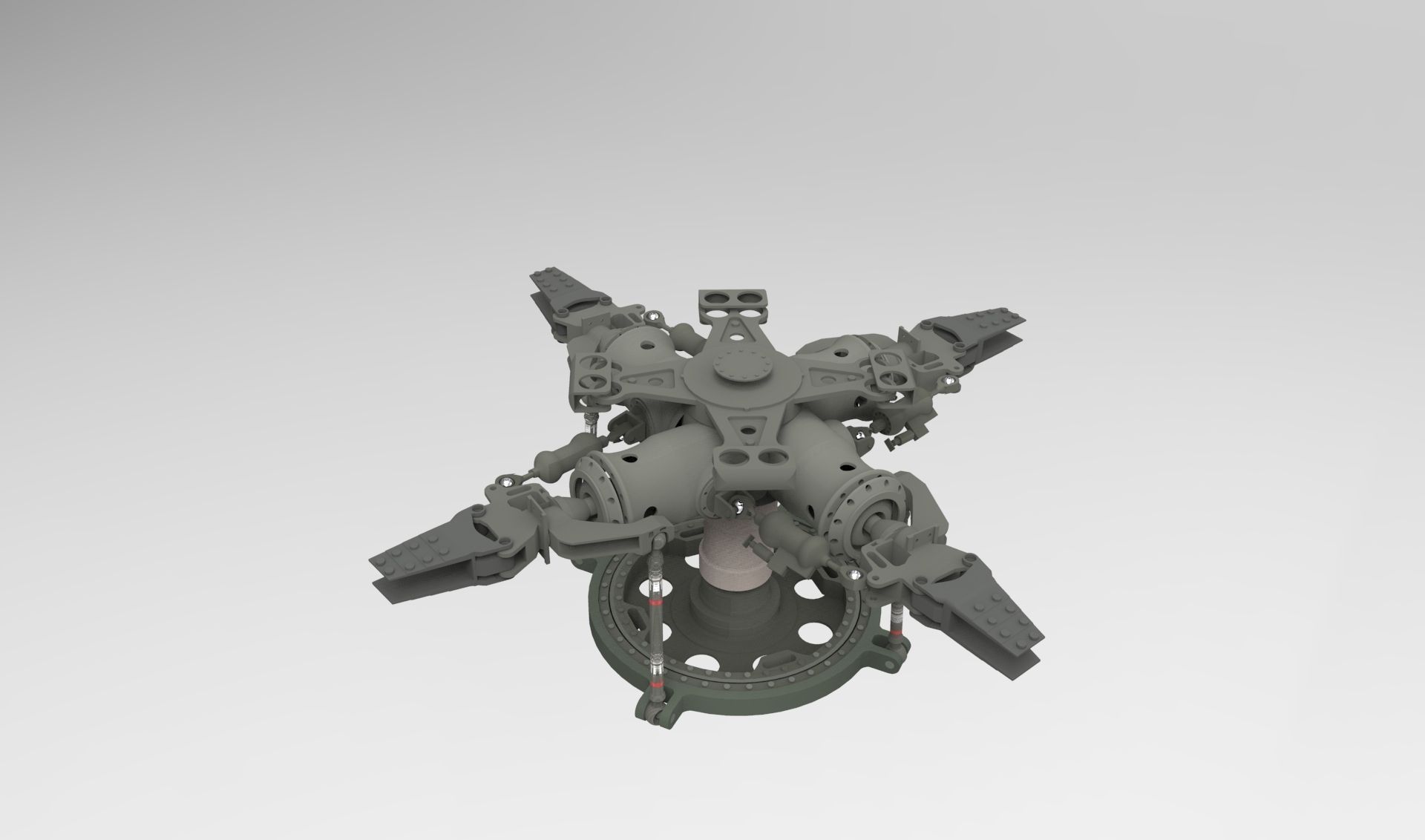 UH-60 Black Hawk Main Rotor Head free 3D Model .sldprt .sldasm .slddrw ...