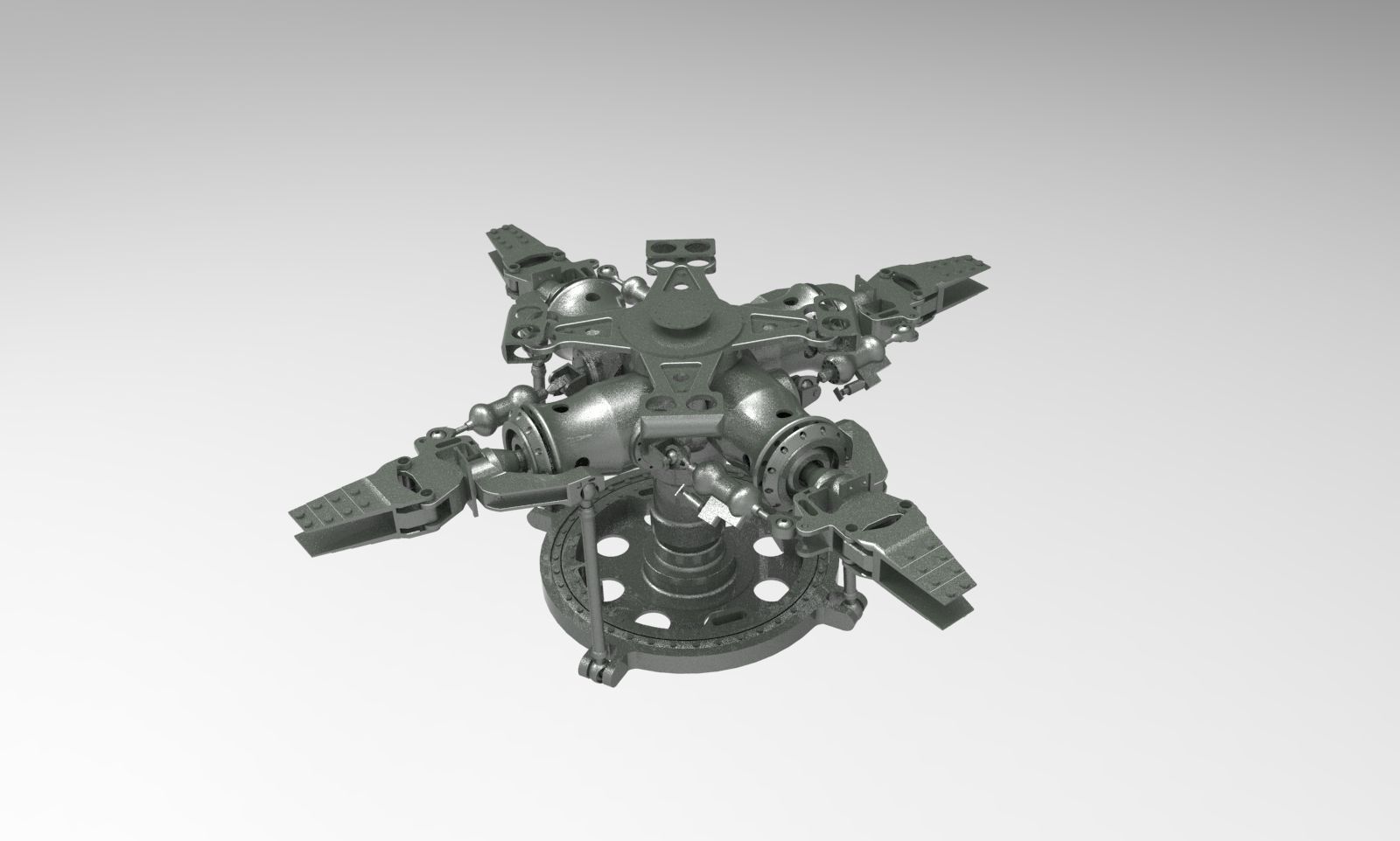 UH-60 Black Hawk Main Rotor Head free 3D Model .sldprt .sldasm .slddrw ...