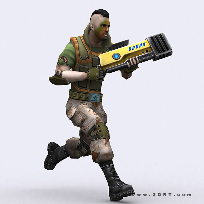 3D model 3DRT - Storm Troopers VR / AR / low-poly rigged animated ...