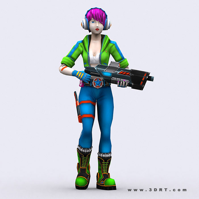 3D model 3DRT - Storm Troopers VR / AR / low-poly rigged animated ...