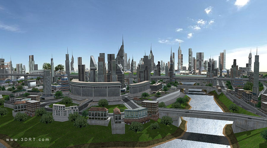 3D model 3DRT - Megacity Construction Kit VR / AR / low-poly | CGTrader