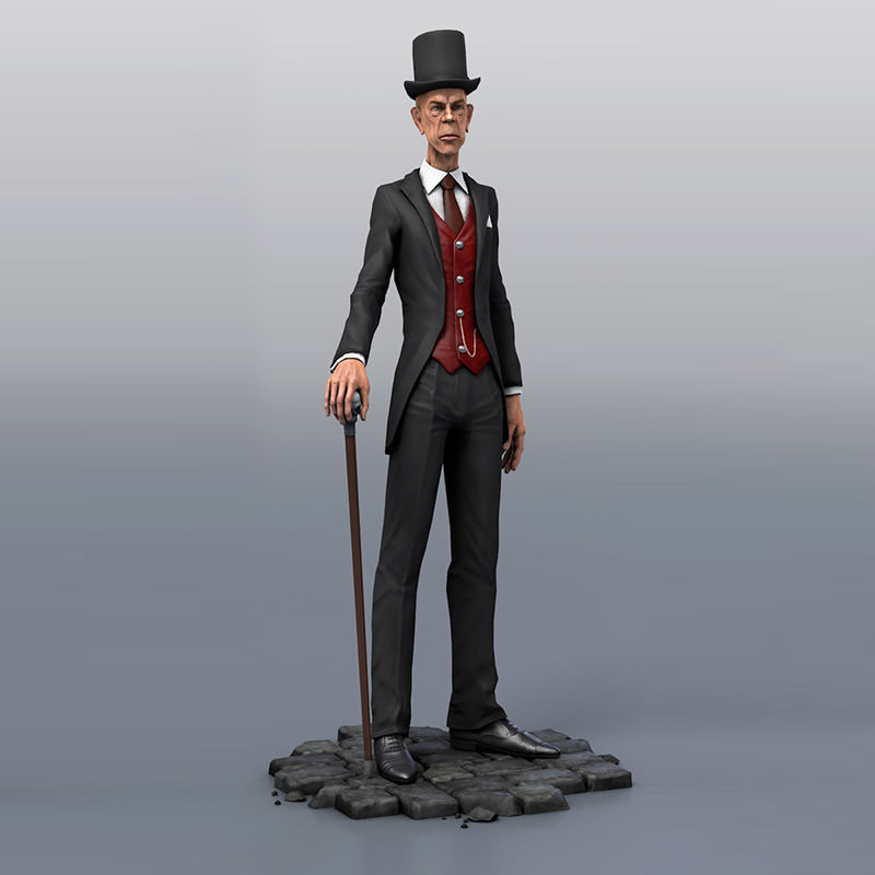 3D model Evil male character VR / AR / low-poly rigged | CGTrader