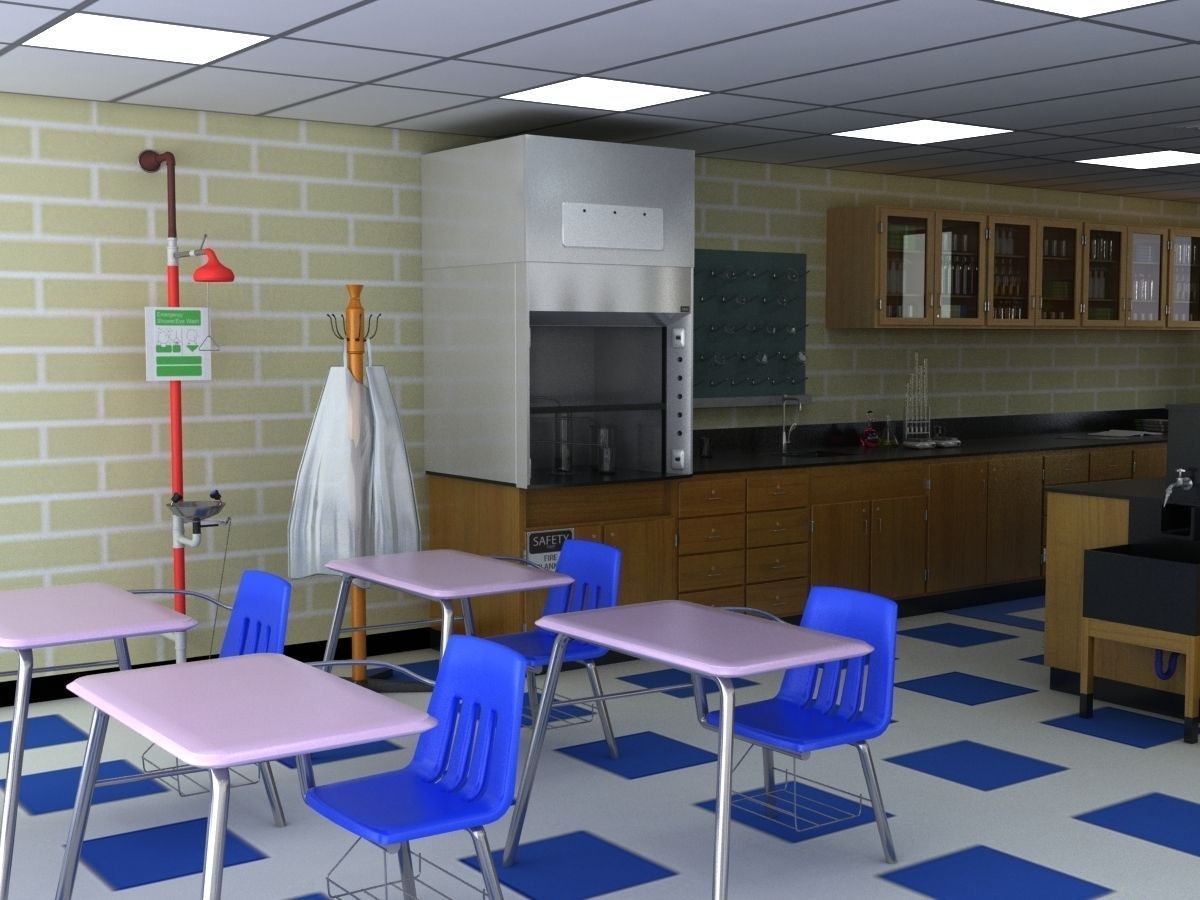 Science Laboratory 02 3D model | CGTrader