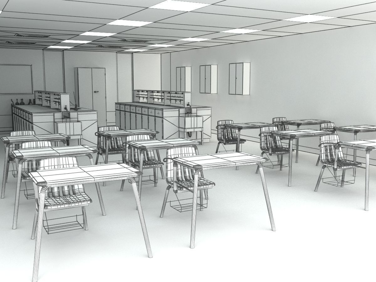 Science Laboratory 02 3D model | CGTrader