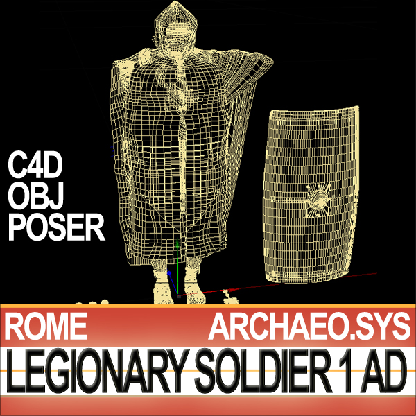 Ancient Rome Legionary Soldier Props Set 3D model | CGTrader