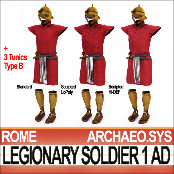 Ancient Rome Legionary Soldier Props Set 3D model | CGTrader
