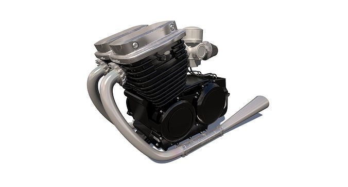 Motorcycle Engine 3D model | CGTrader