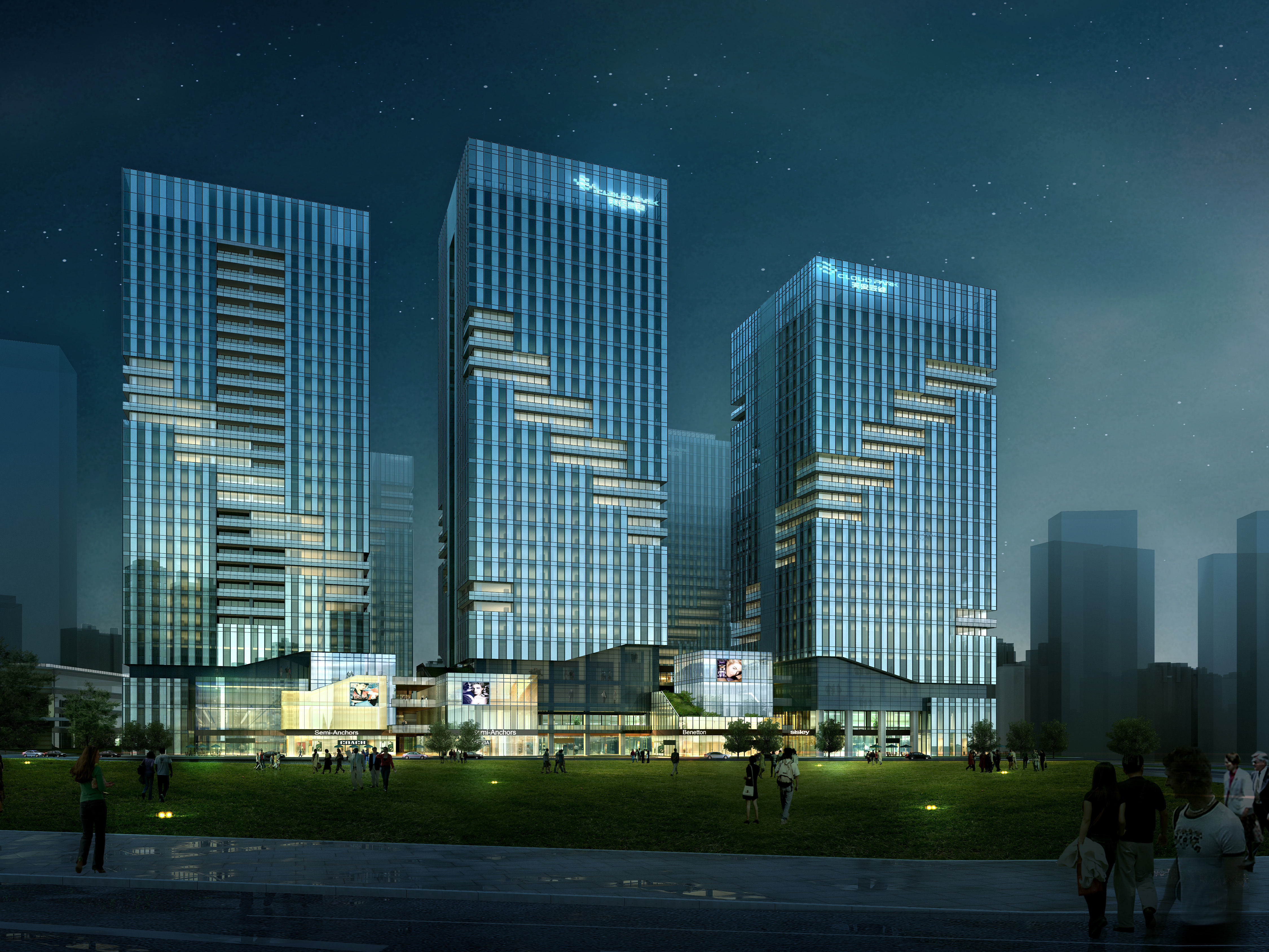 Skyscraper Office Building 030 3D Model .max - CGTrader.com