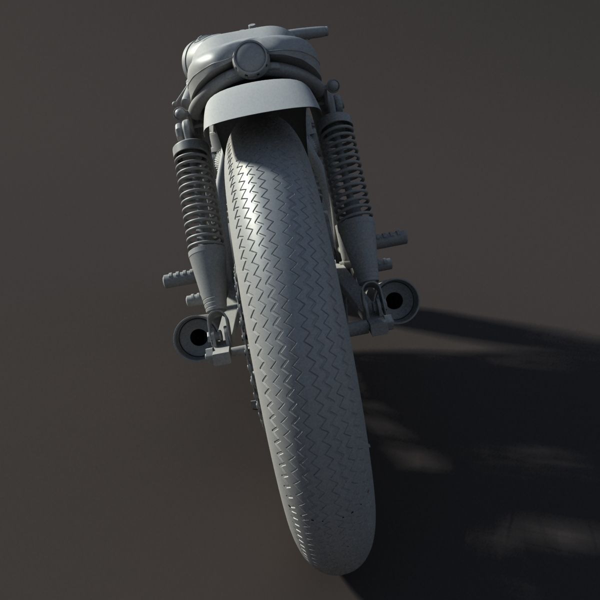 Cafe Racer Motorcycle 3D model rigged | CGTrader