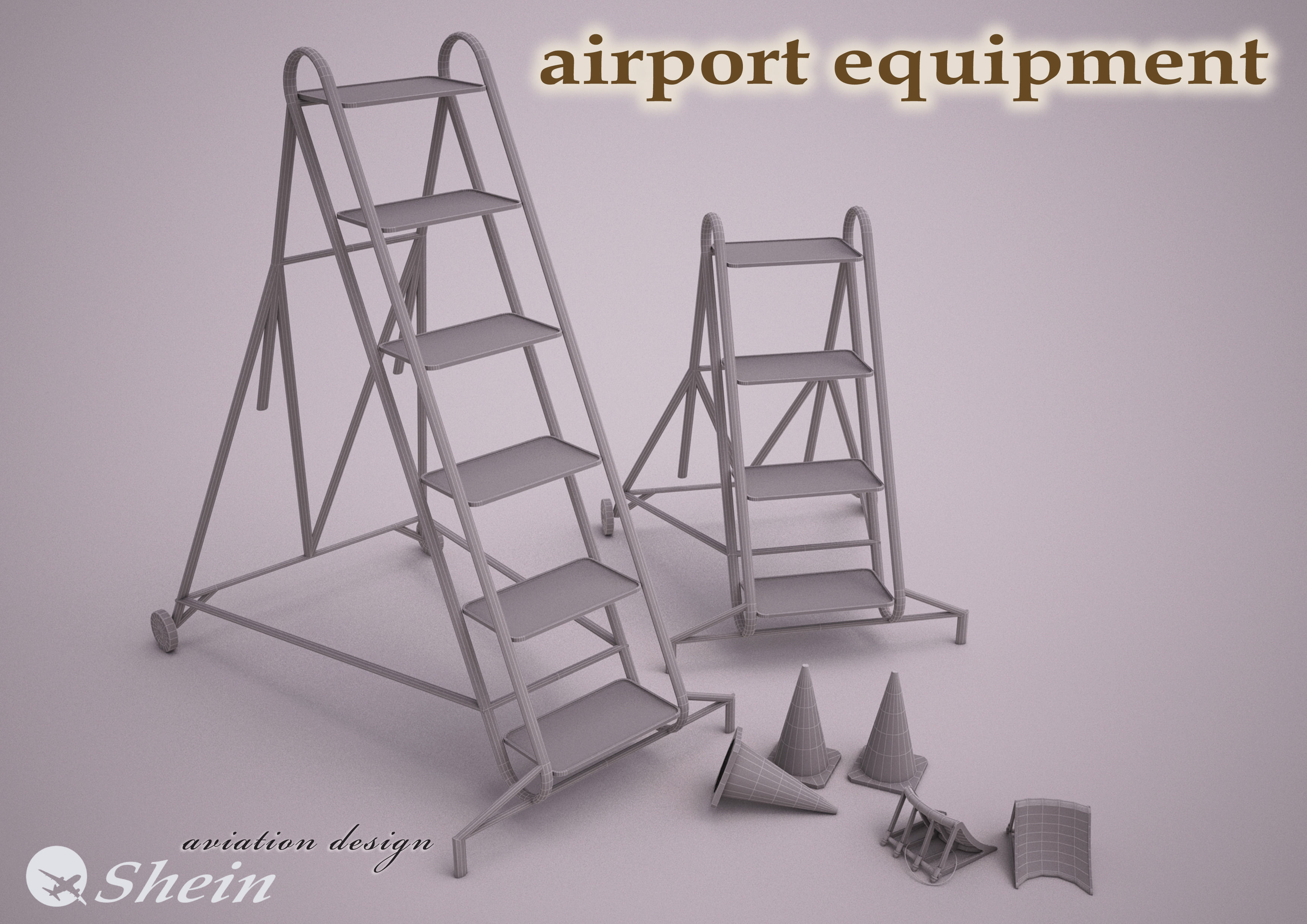 airport equipment 3D model | CGTrader