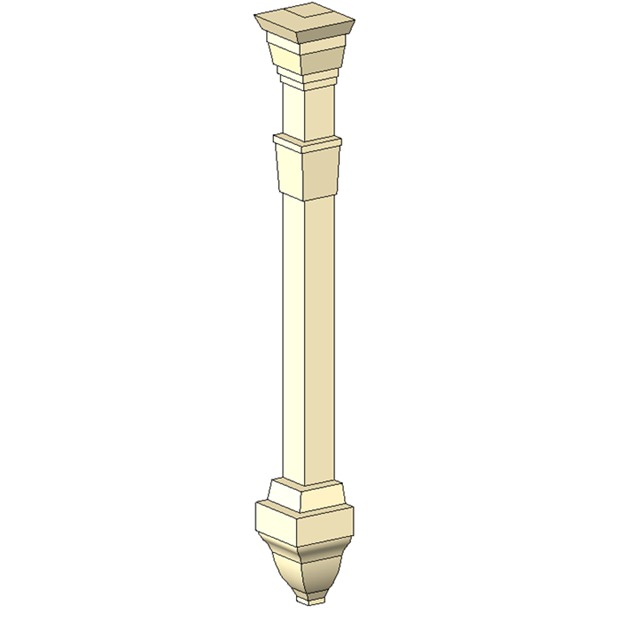 Pilaster Corner free 3D model | CGTrader