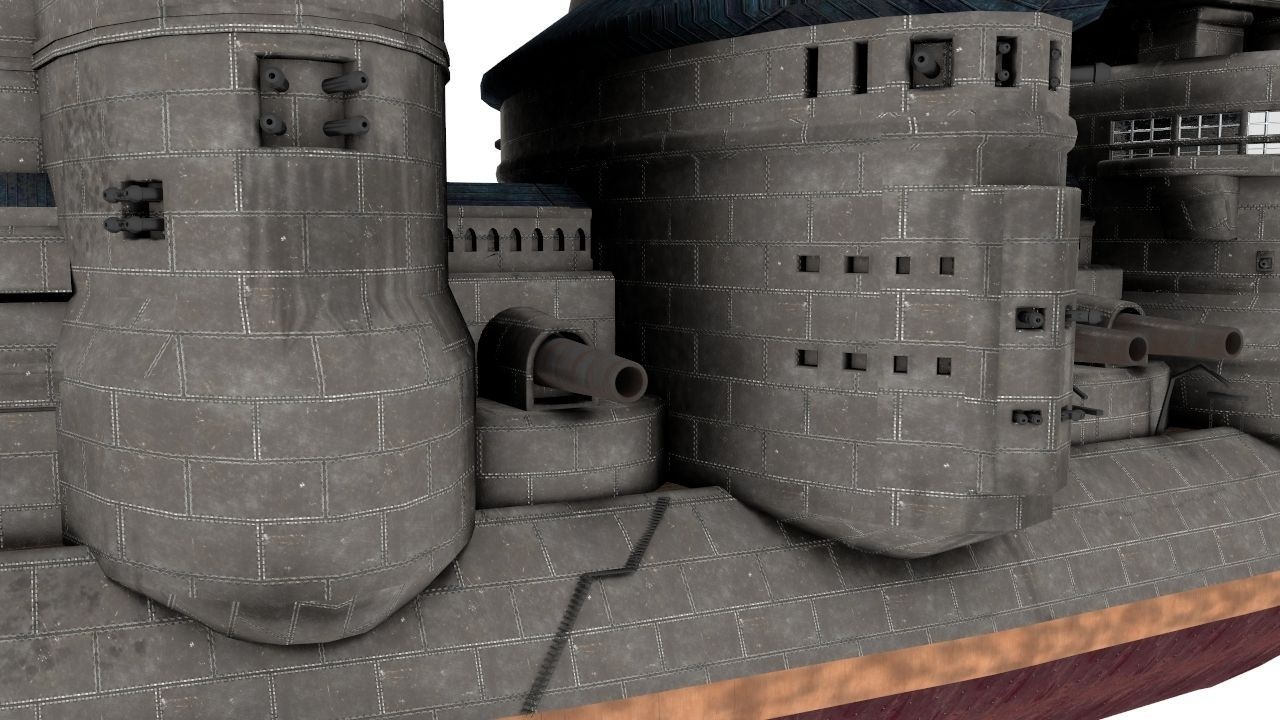 Steampunk Cruiser 3D model | CGTrader