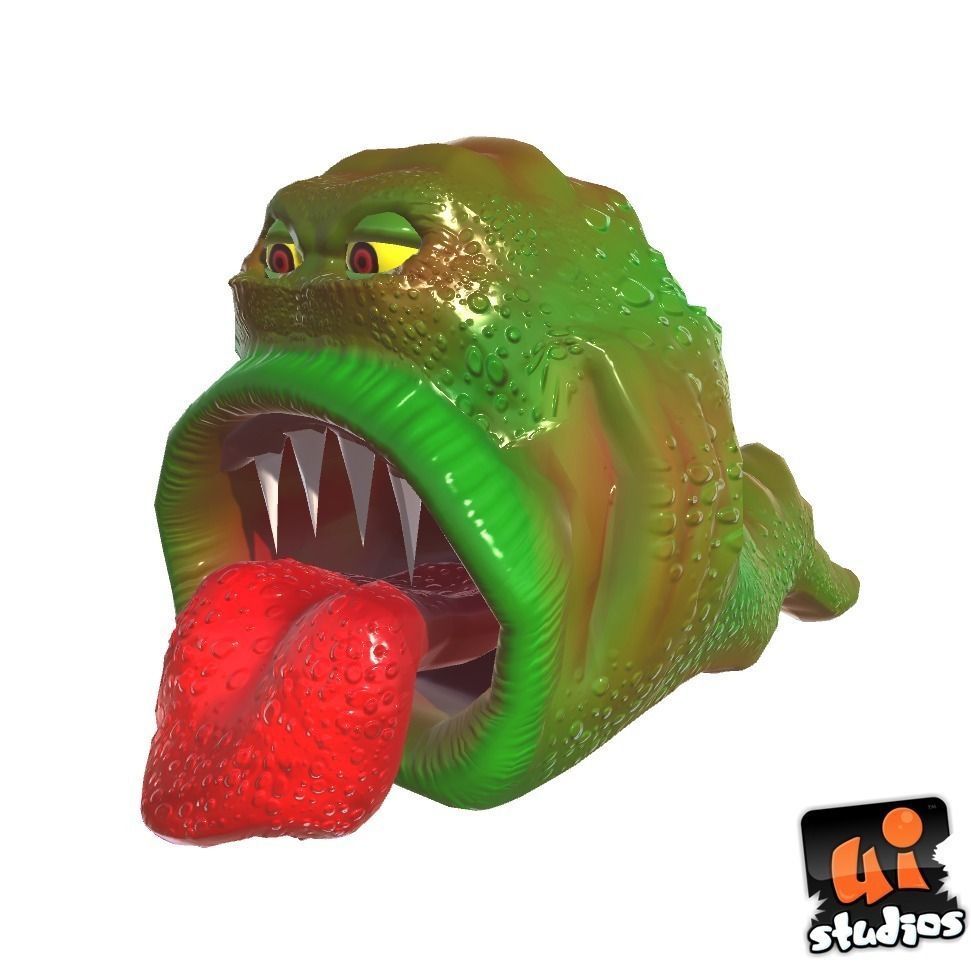 3D model Muncher - Alien Worm VR / AR / low-poly rigged animated | CGTrader