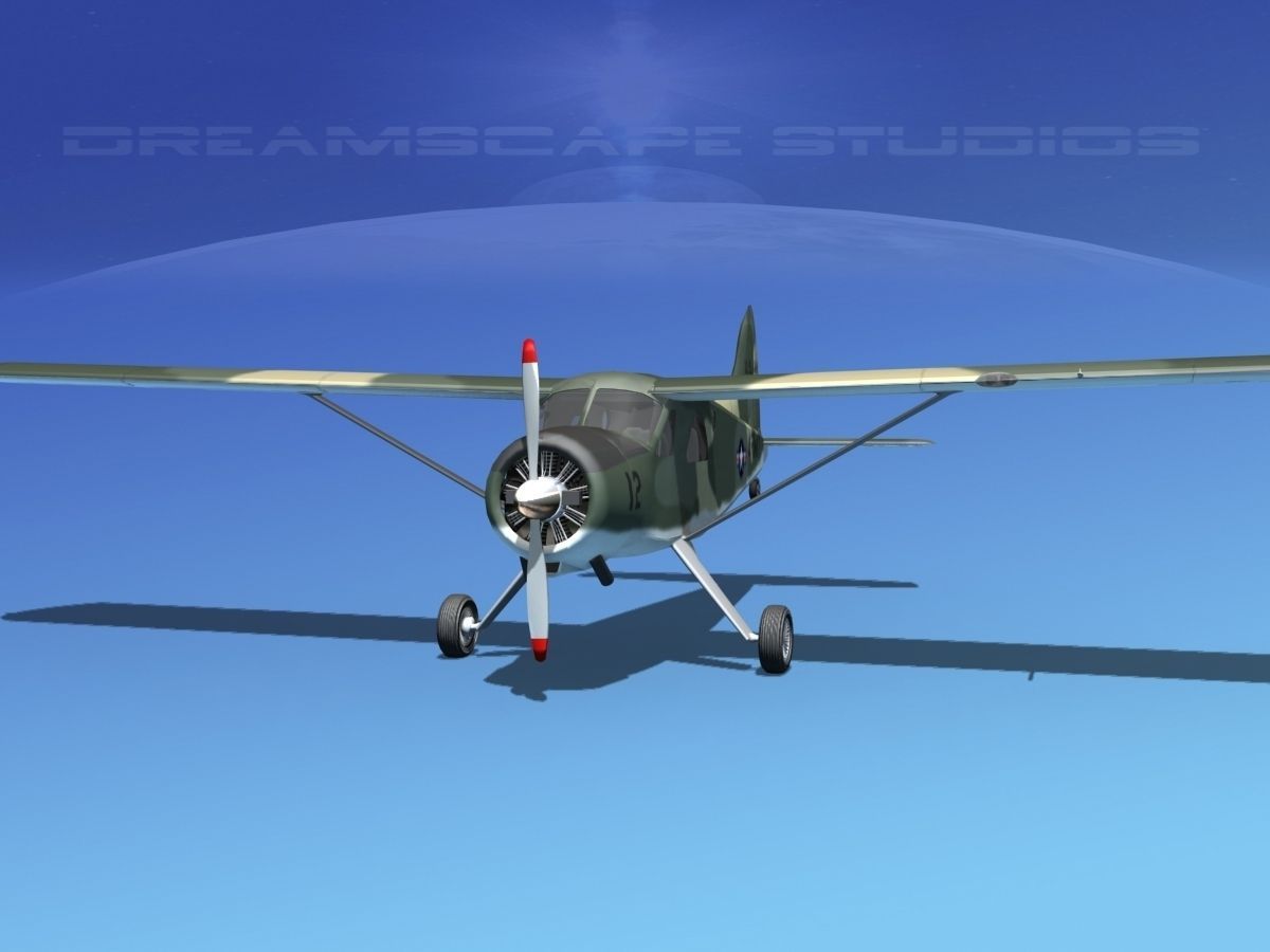 Dehaviland DH-2 Beaver US Army 3 3D model rigged | CGTrader