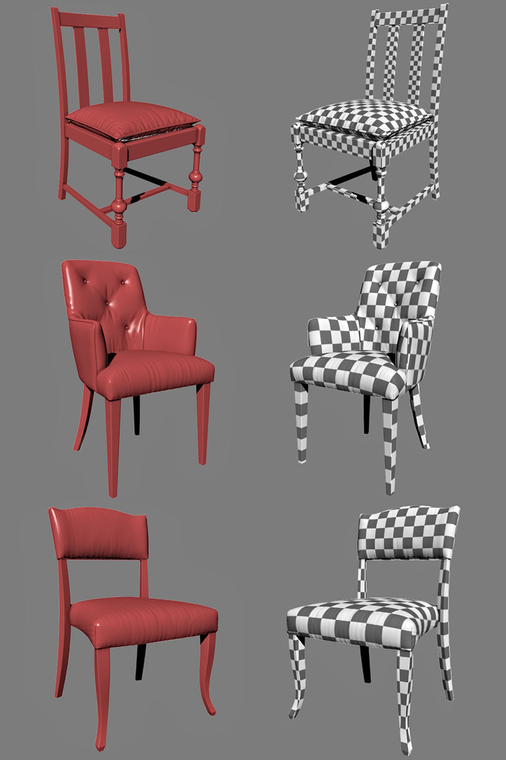 DINING Chair Pack - Set I 3D model | CGTrader