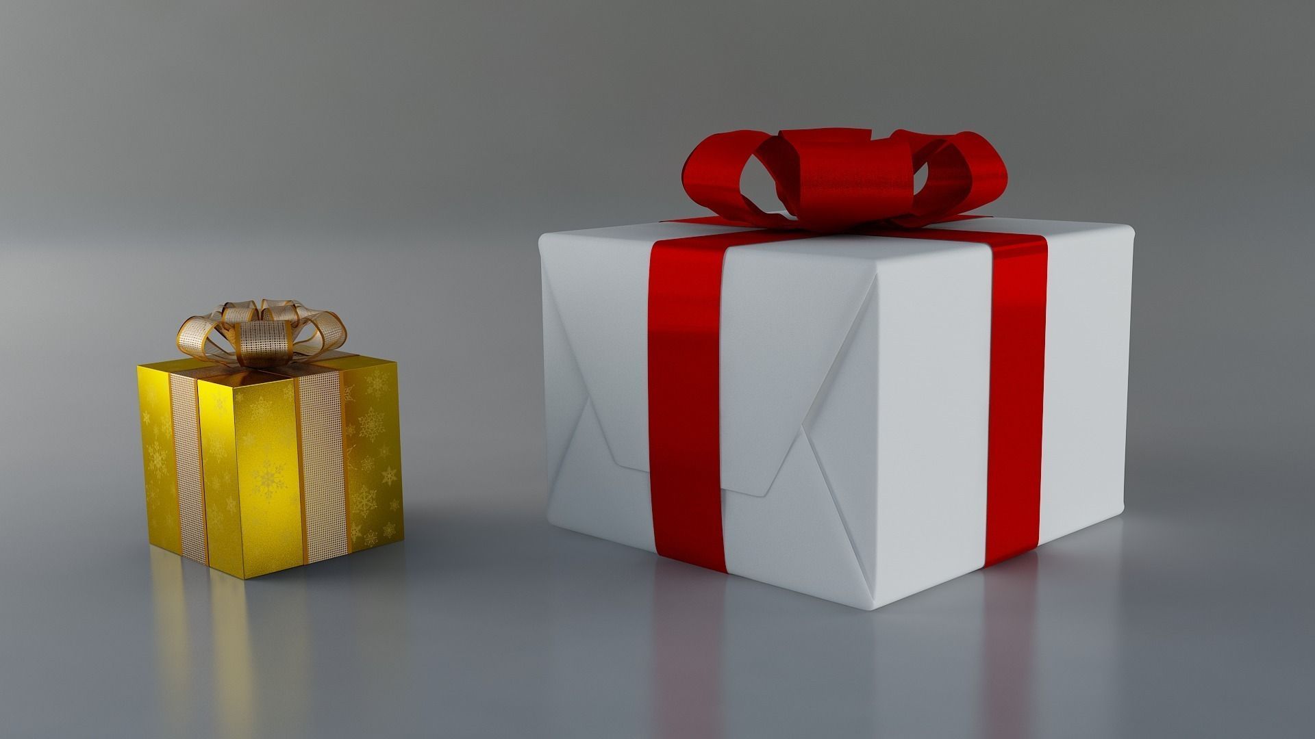 Christmas gifts free 3D model | CGTrader