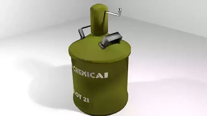 Landmine Chemical gas mine 3D model | CGTrader