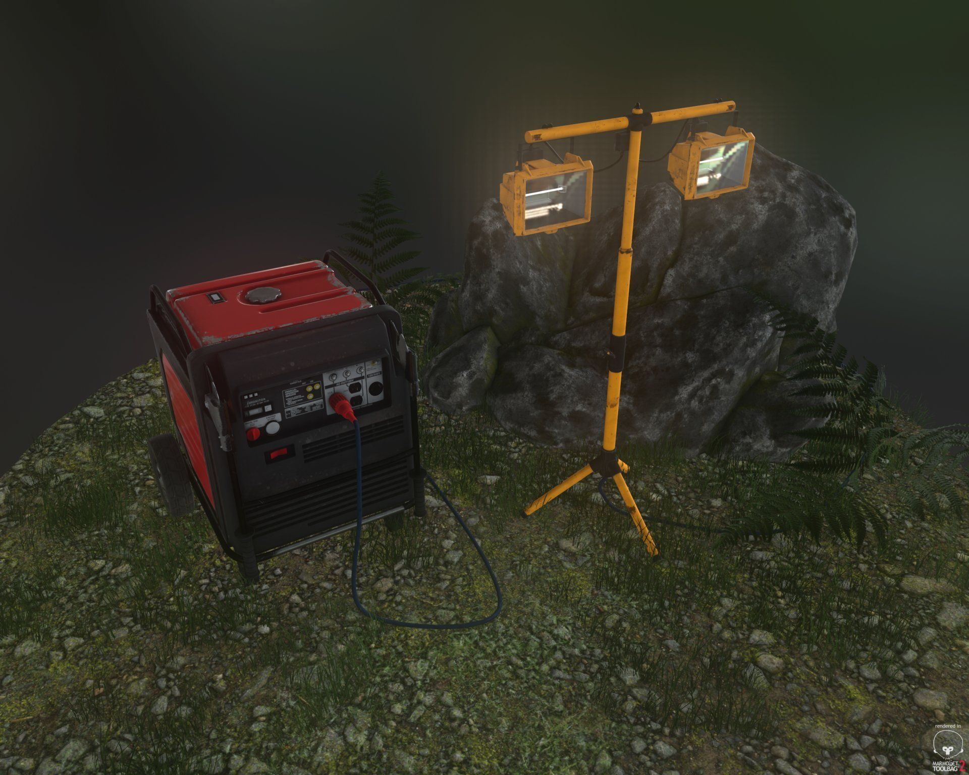 3D model Generator and spotlight VR / AR / low-poly | CGTrader