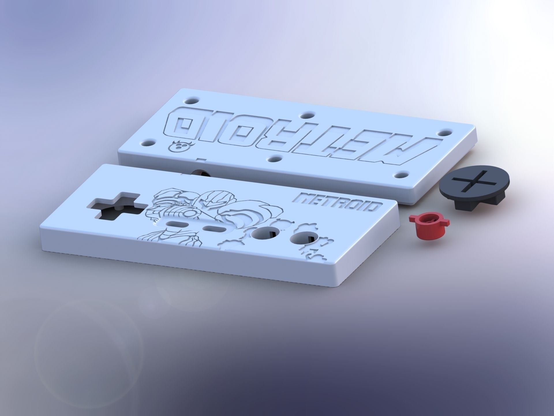 Printable Metroid-style NES controller free 3D model 3D printable ...