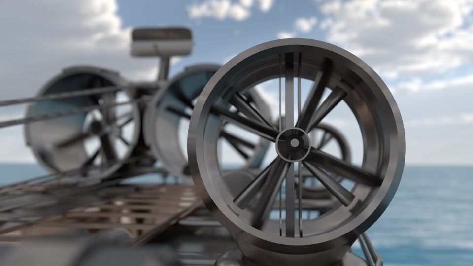 Big Hovercraft design High-Poly free 3D model animated rigged | CGTrader