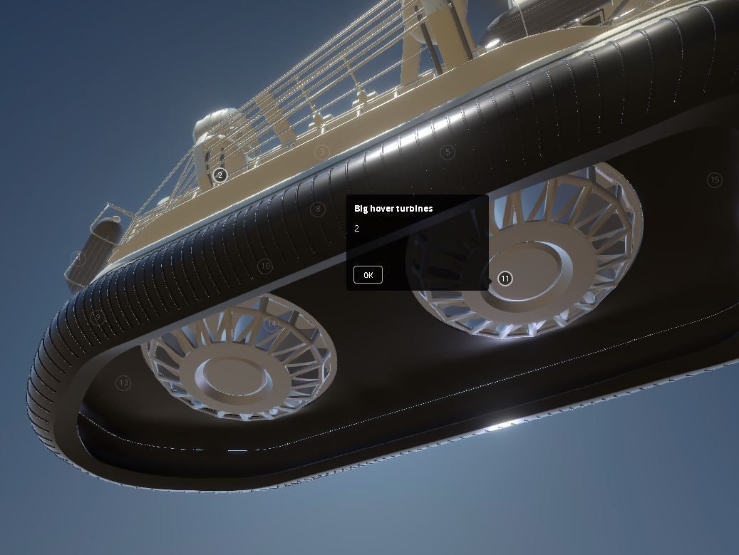 Big Hovercraft design High-Poly free 3D model animated rigged | CGTrader