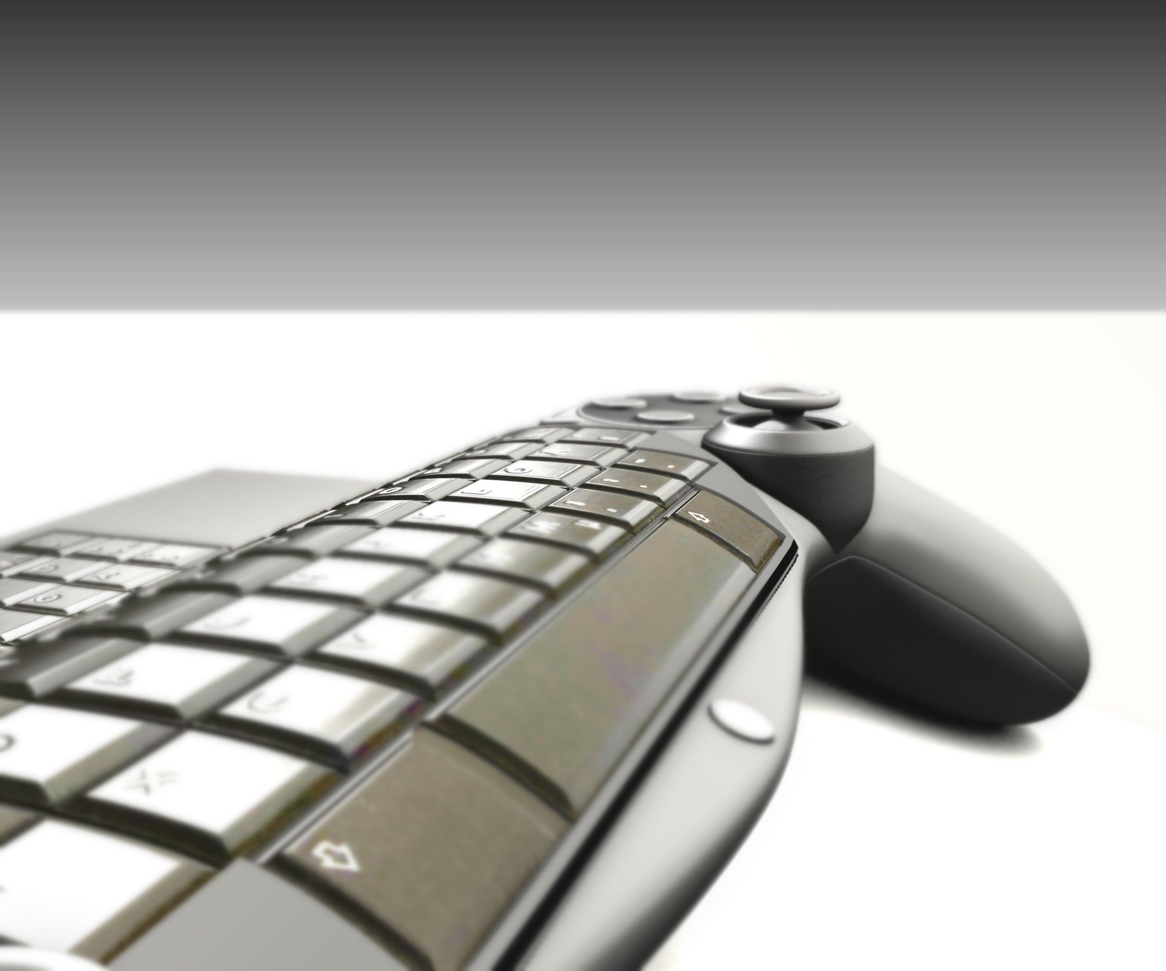 Gamepad Keyboard Hybrid idea free 3D model | CGTrader
