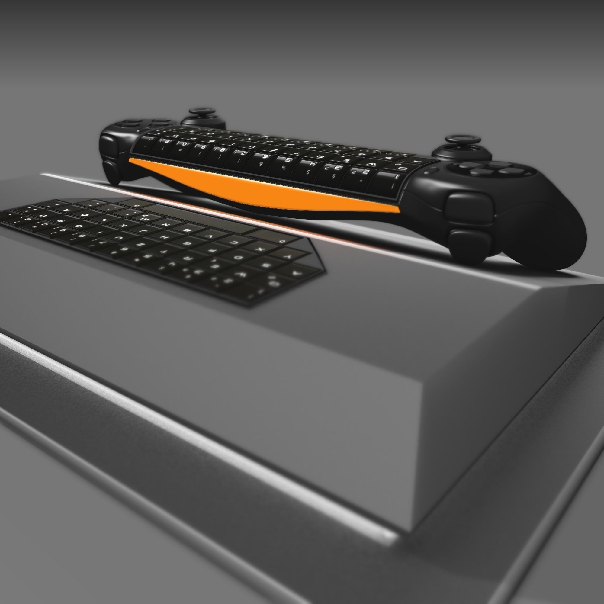 Gamepad Keyboard Hybrid idea free 3D model | CGTrader