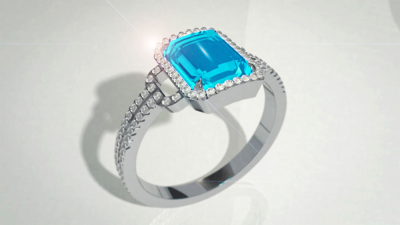 Ring render 3D Model animated .ma .mb - CGTrader.com