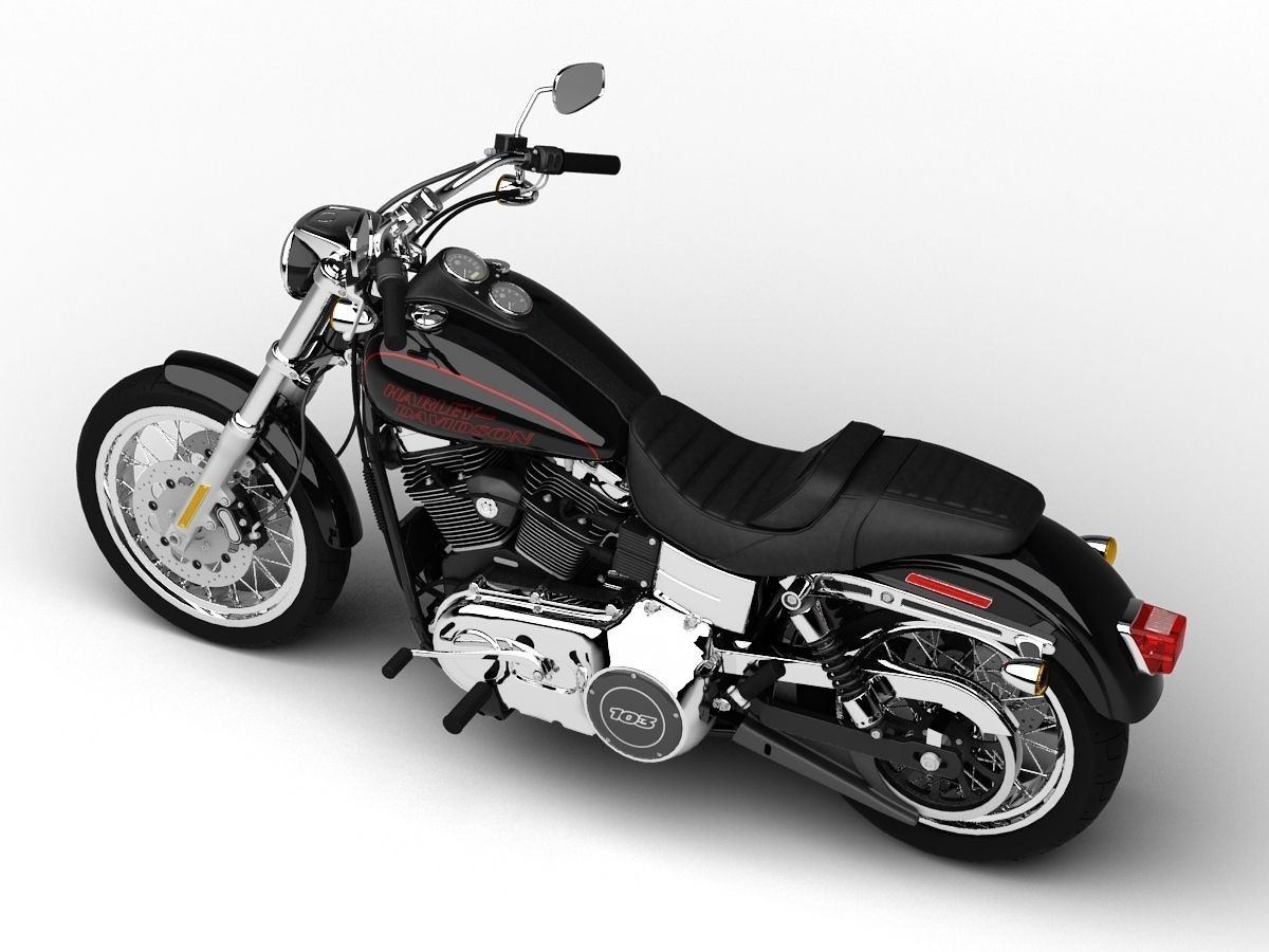 Harley-Davidson FXDL Dyna Low Rider 2015 3D Model .max .obj .3ds .fbx ...