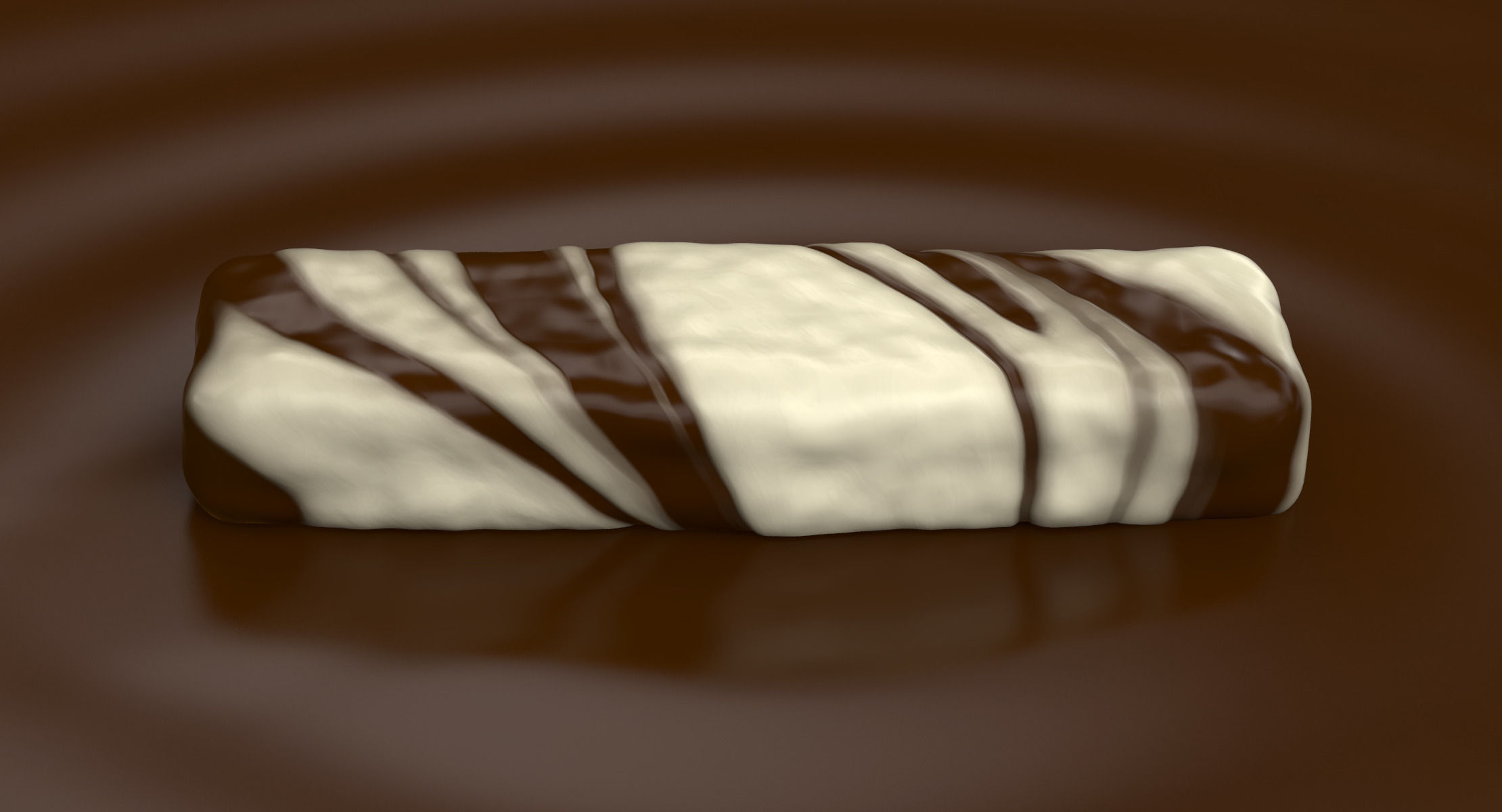 Marbled Chocolate Bar on Mousse 3D Model .max .obj .fbx - CGTrader.com