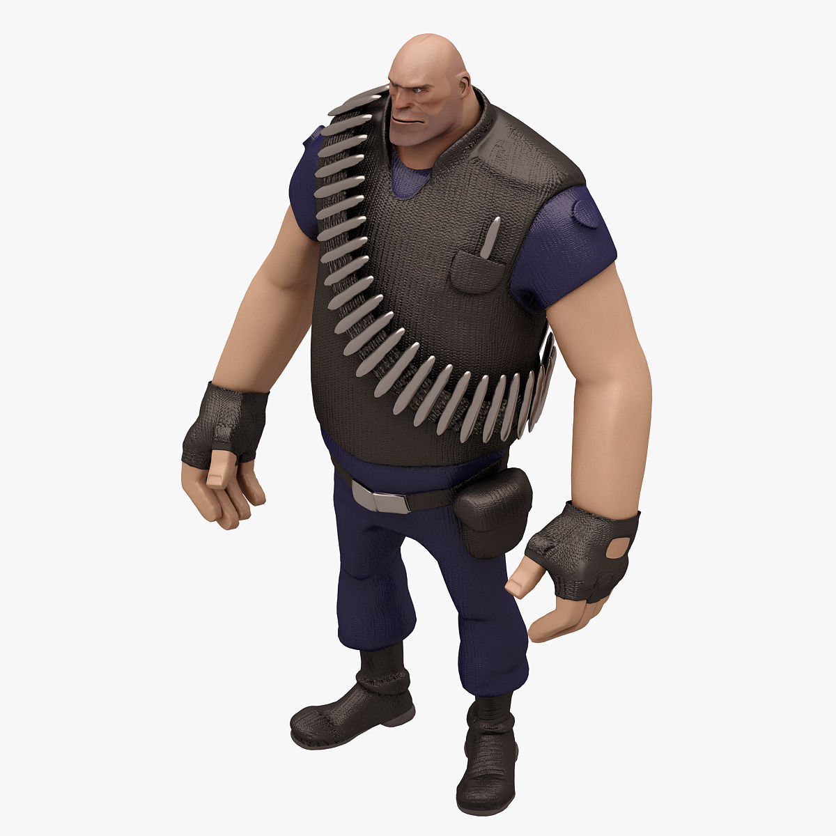 Heavy TEAM FORTRESS 2 Not Rigged 3D Model Game ready .max .obj .fbx ...