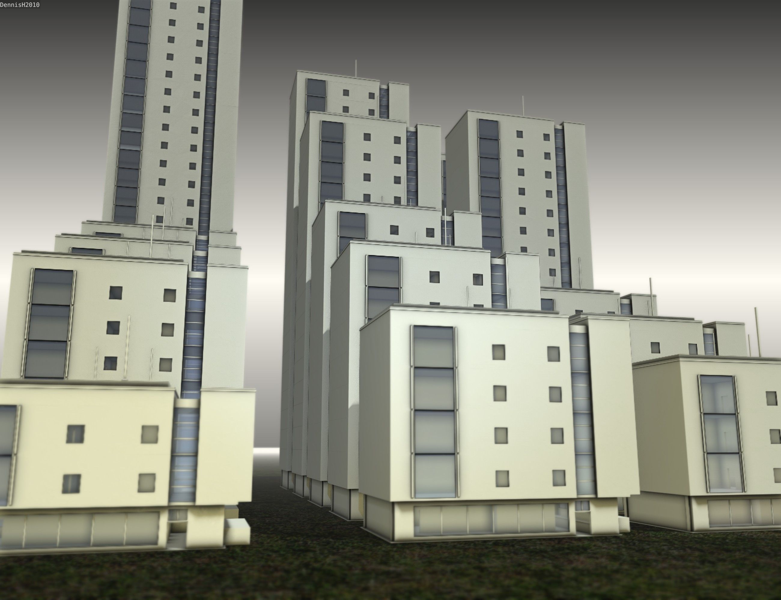 Array House Example free VR / AR / low-poly 3D model | CGTrader
