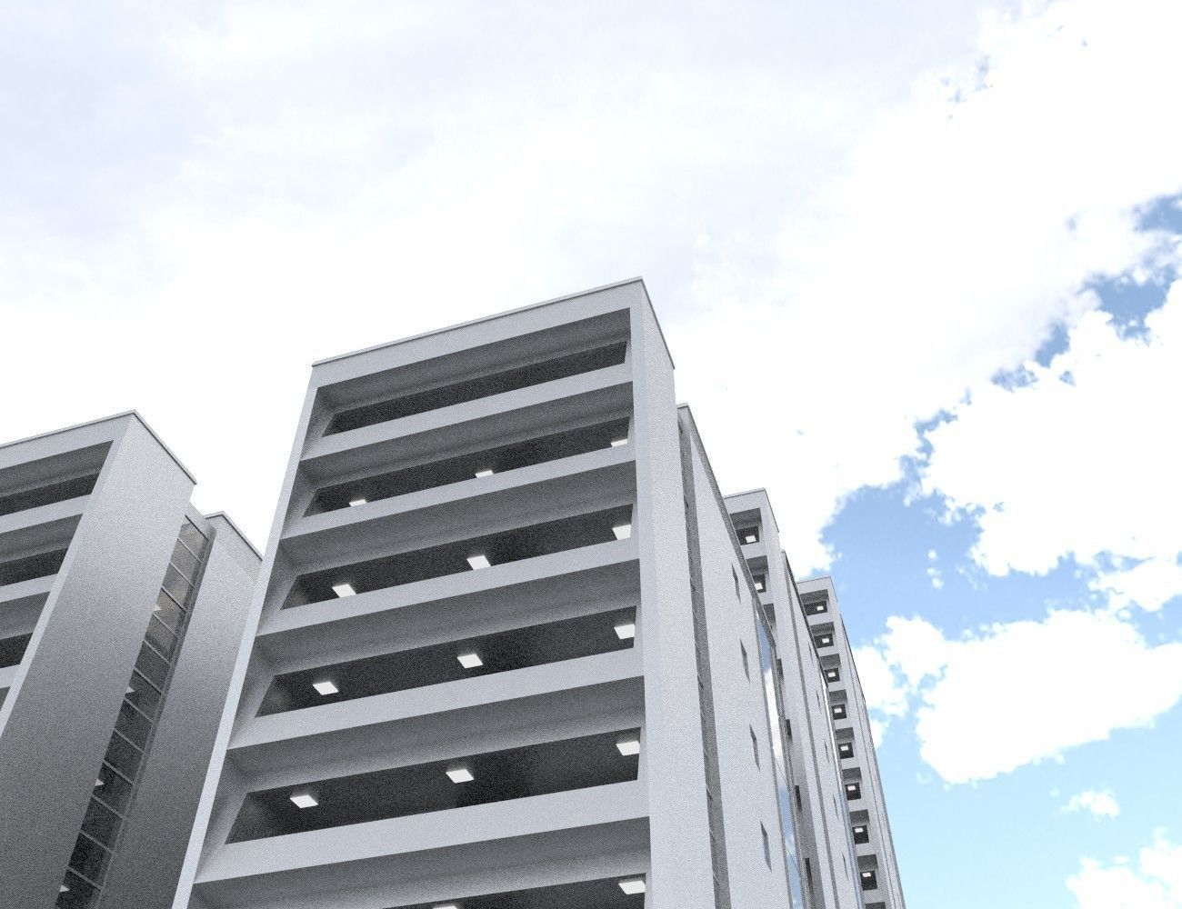 Array House Example free VR / AR / low-poly 3D model | CGTrader