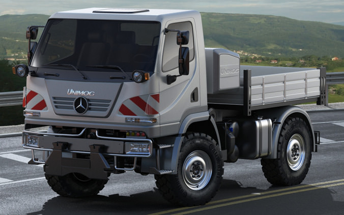 Mercedes Unimog U20 3D Model .max .obj .3ds .fbx .c4d .lwo .lw .lws ...